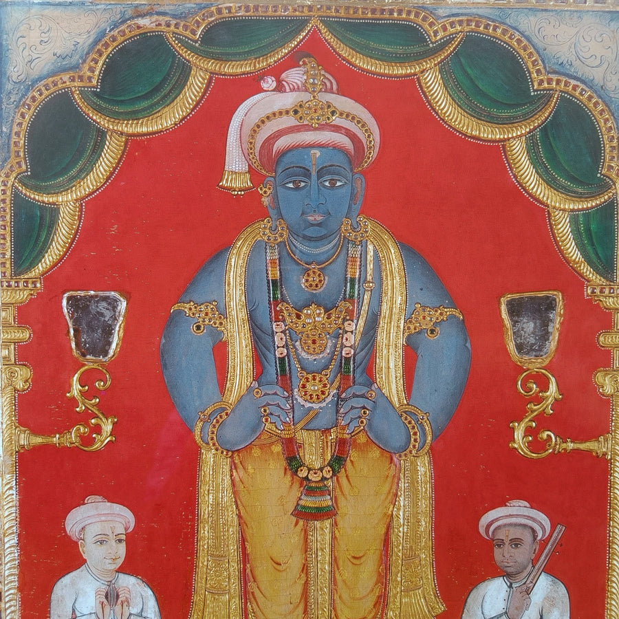 Vitthala Print - Tanjore Style Pandharpur Deity Art – The Blue Trunk